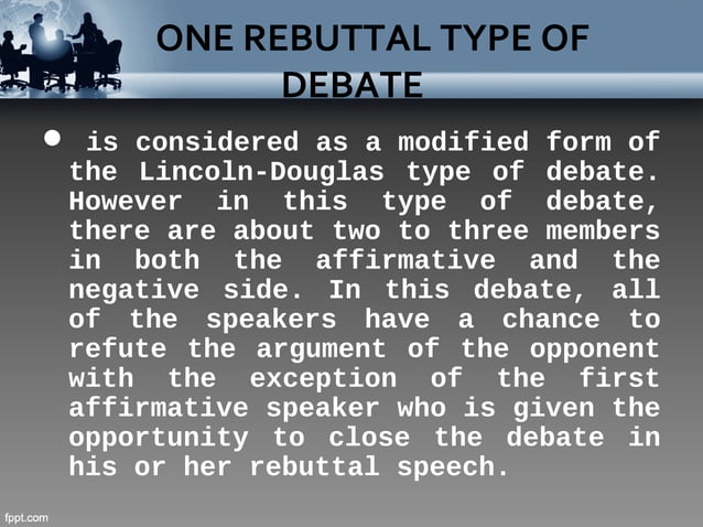 Debate | PPT