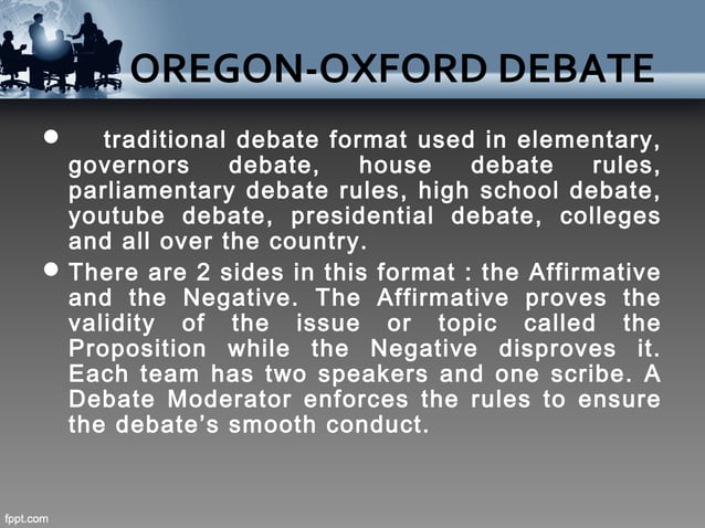 Debate | PPT