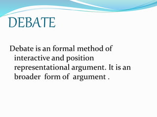 Debate | PPTX