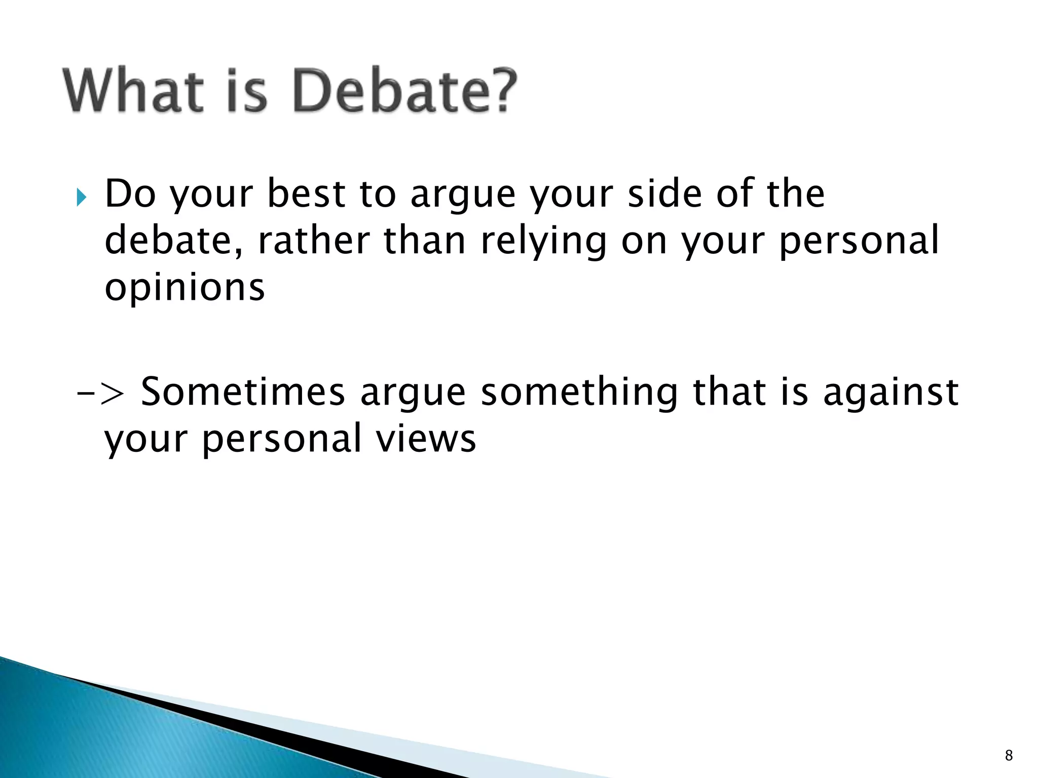Debate As a Teaching Strategy | PPTX