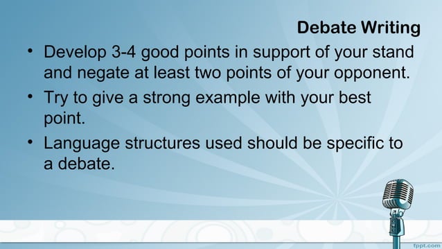 Debate Writing for Class XI & XII | PPT | Children\'s Health | Healthy ...