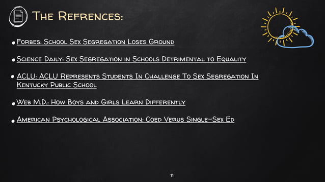 Debate single sex school | PPT