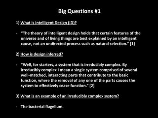 Should Intelligent Design replace the Darwinian Theory of Evolution ...