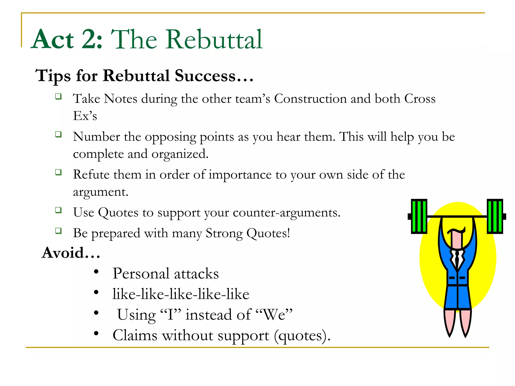 Structure of Debate | PPT