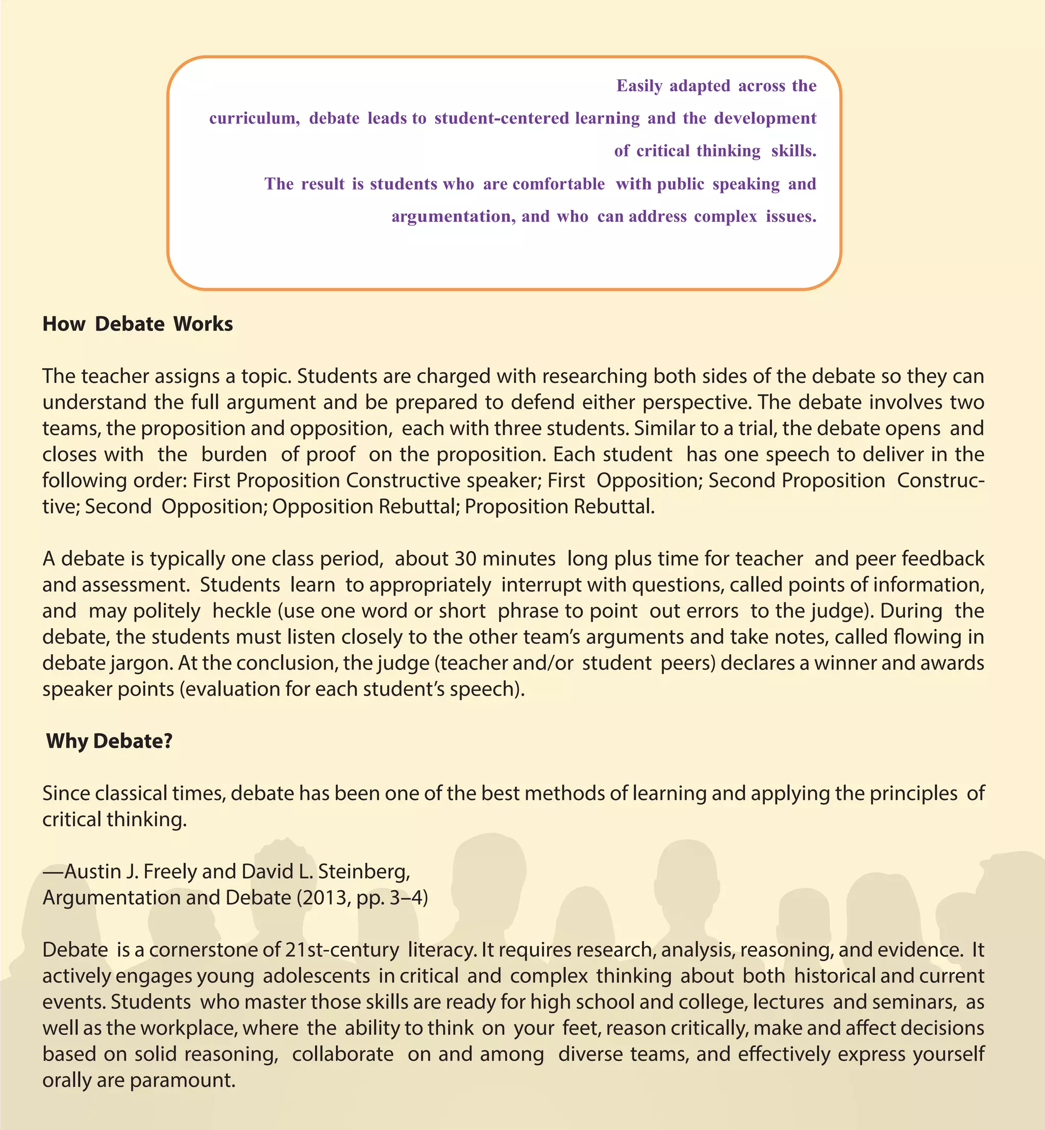 Debate & Public Speaking Skills | PDF