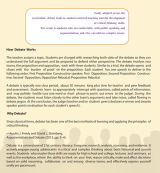 Debate & Public Speaking Skills | PDF