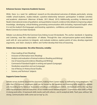 Debate & Public Speaking Skills | PDF