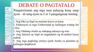 Debate college | PPTX