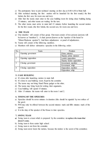 Debate competition | PDF