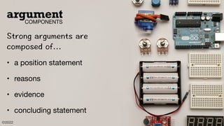Debate Constructing Arguments (Up for Debate 3rd E) | PPT