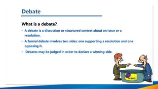 Debate Lesson for Different Roles and Styles | PPT