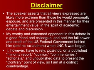 Debate evidence bases guideline elliott | PDF