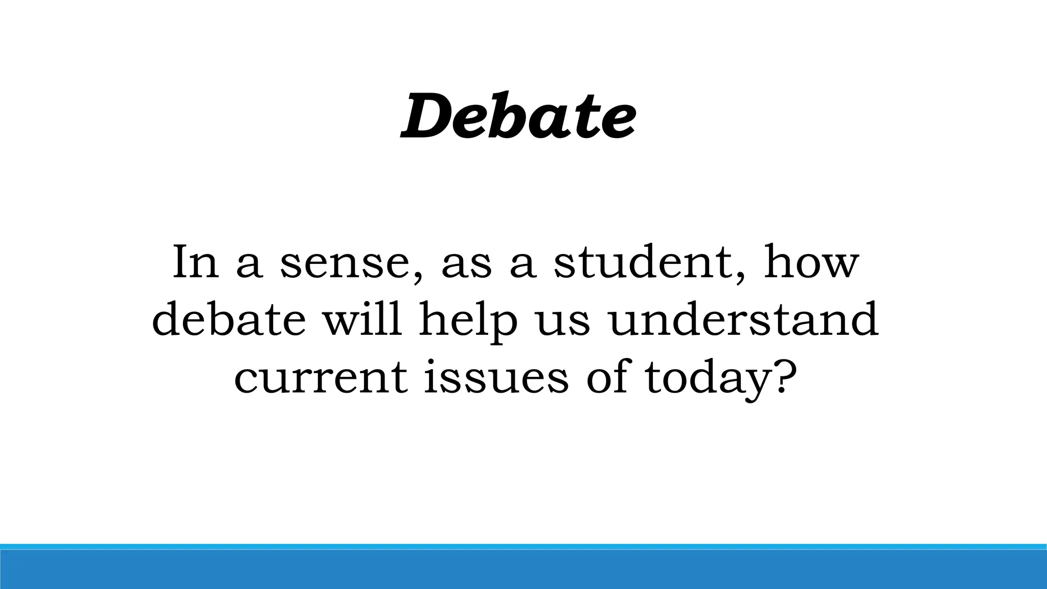 Debate formats-Asian Parliamentary procedure | PPTX