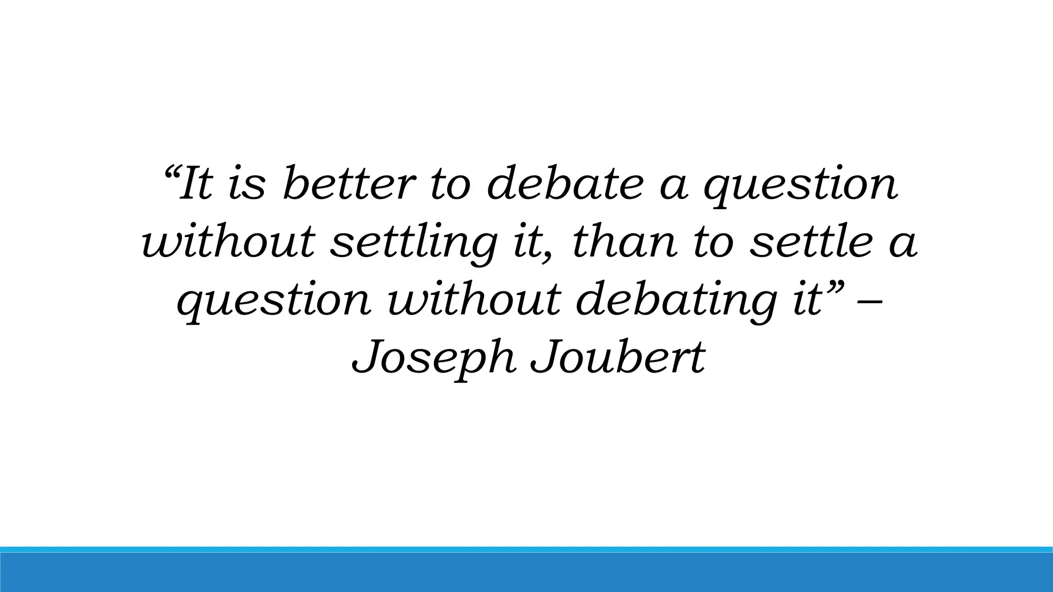 Debate formats-Asian Parliamentary procedure | PPTX