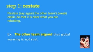 Debate Four-Step Rebuttal - GTB | PDF