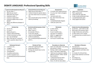 Debate language and phraseeeeeeeeeeeeeee | PDF