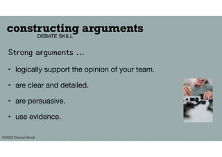Debate Argument Construction Review – GTB | PDF