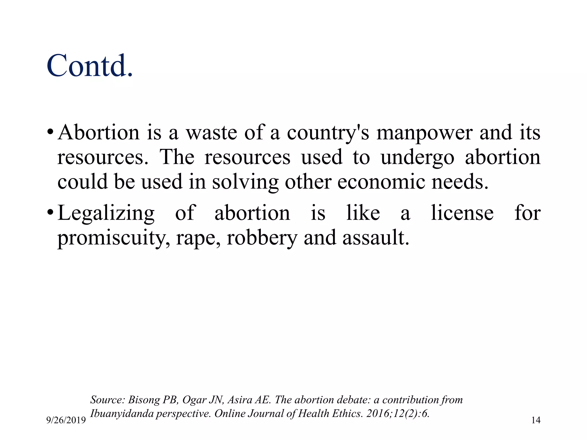 Debate on abortion | PPTX