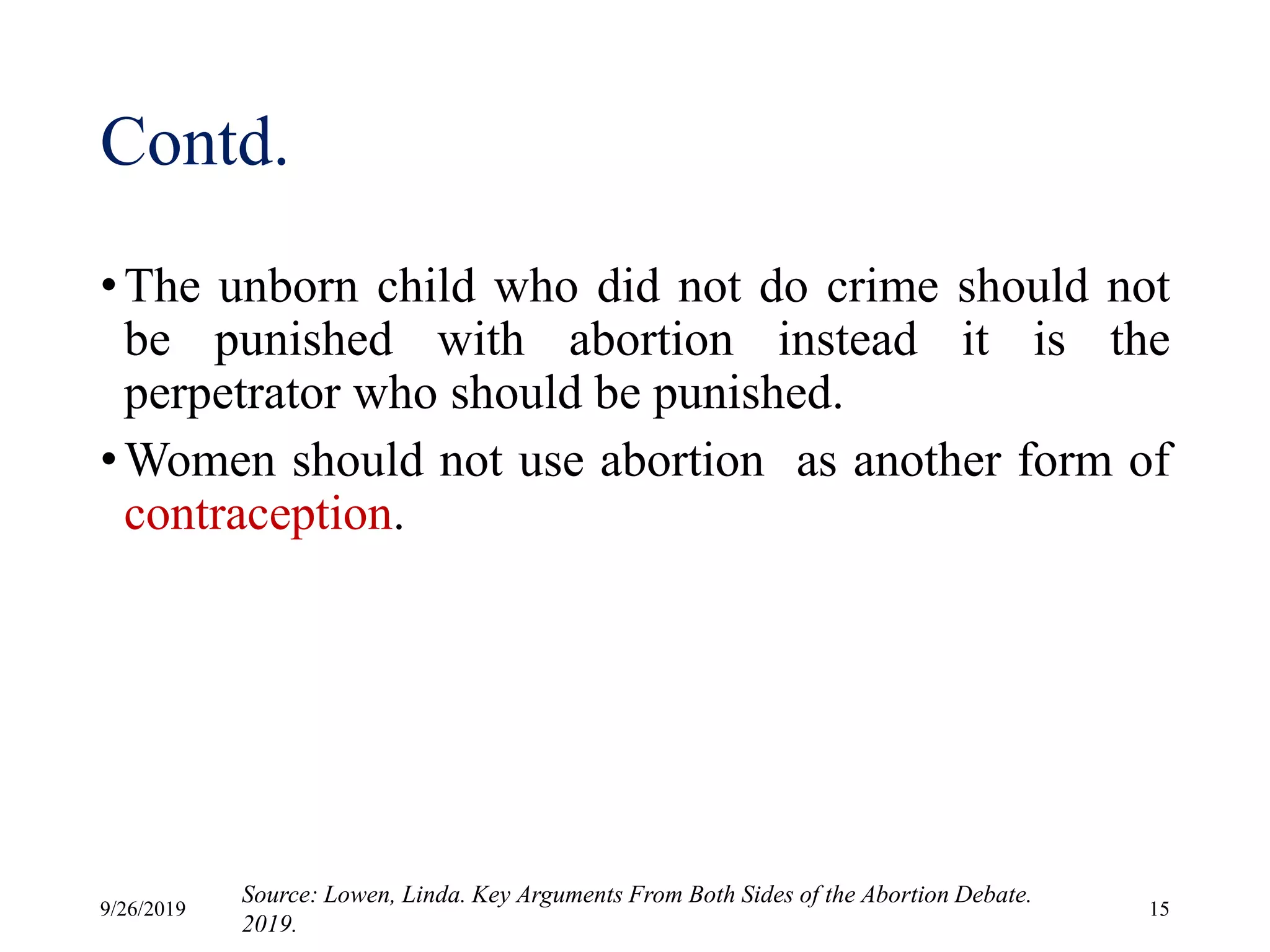 Debate on abortion | PPTX