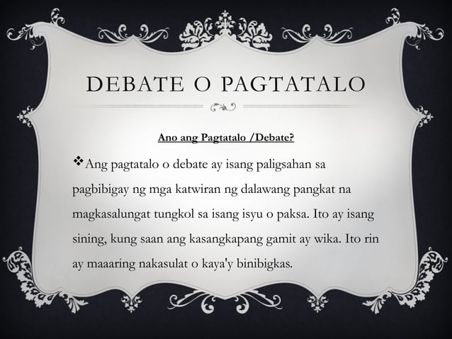 Debate o pagtatalo para sa Filipino 10.pptx