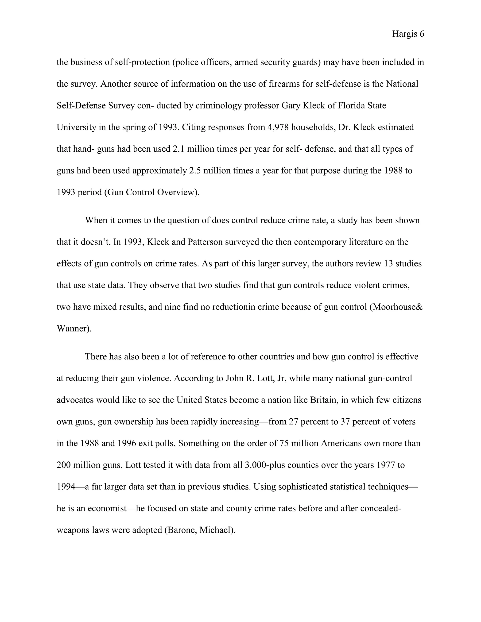 Debate paper gun control | PDF