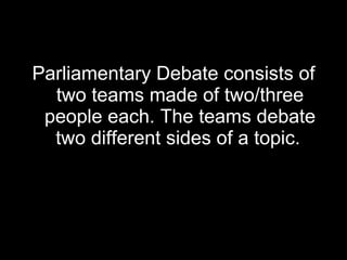 Debate Presentation | PPT