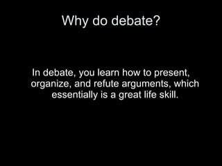 Debate Presentation | PPT
