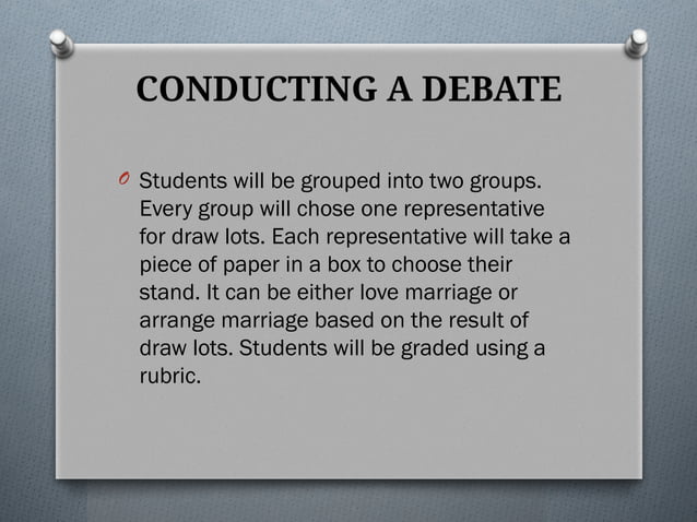 DEBATE, cons and pros presentation educ. | PPT
