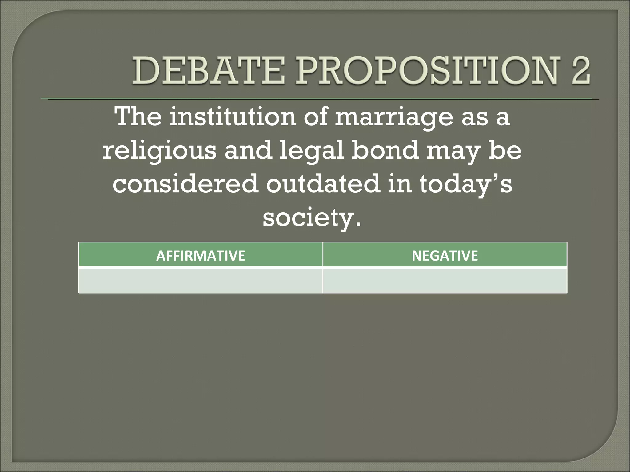 Presentation on Debate | PPT