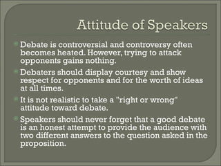 Presentation on Debate | PPT