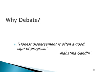 Debate teaching | PPTX