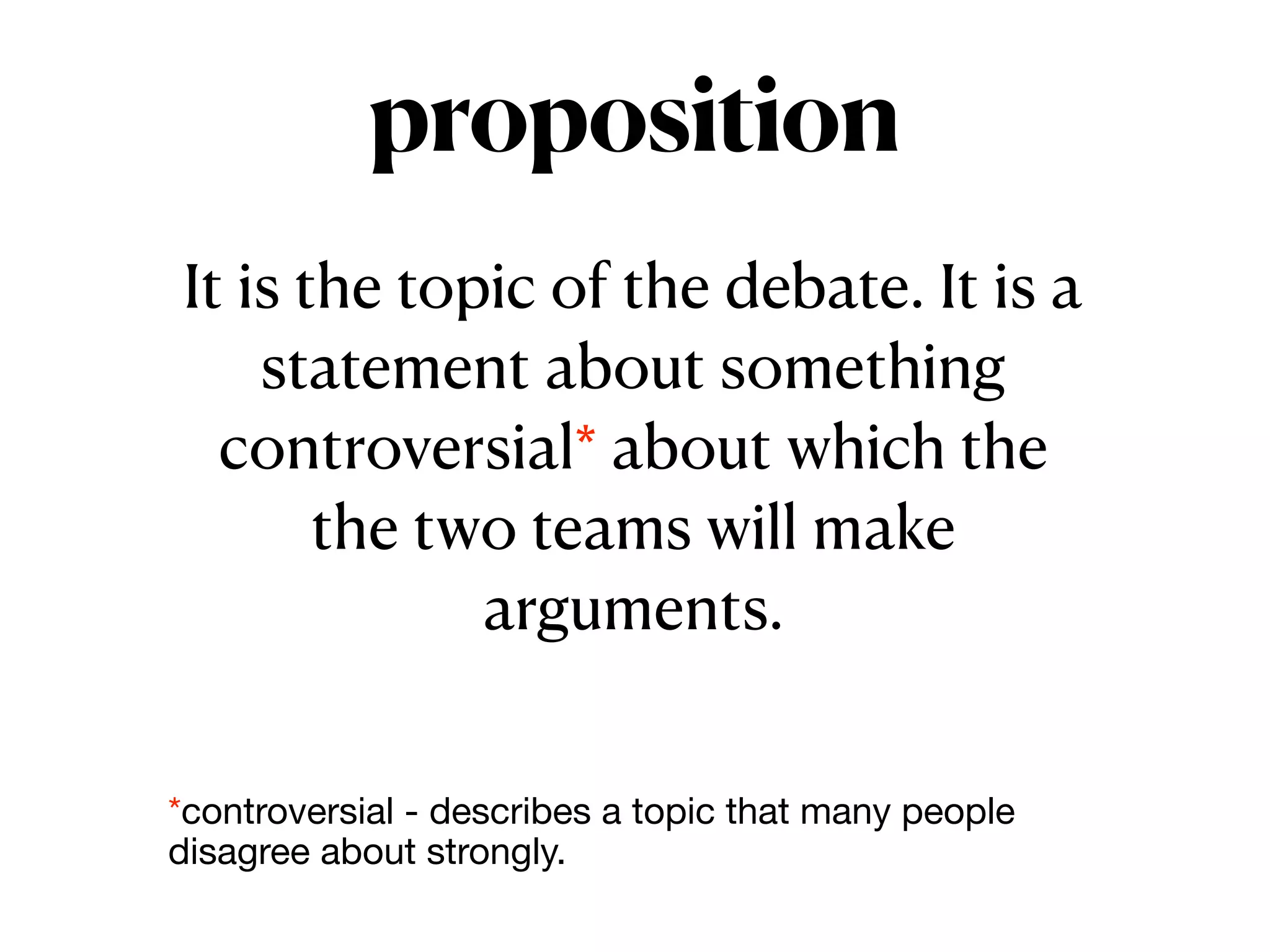 Debate Terms | PDF