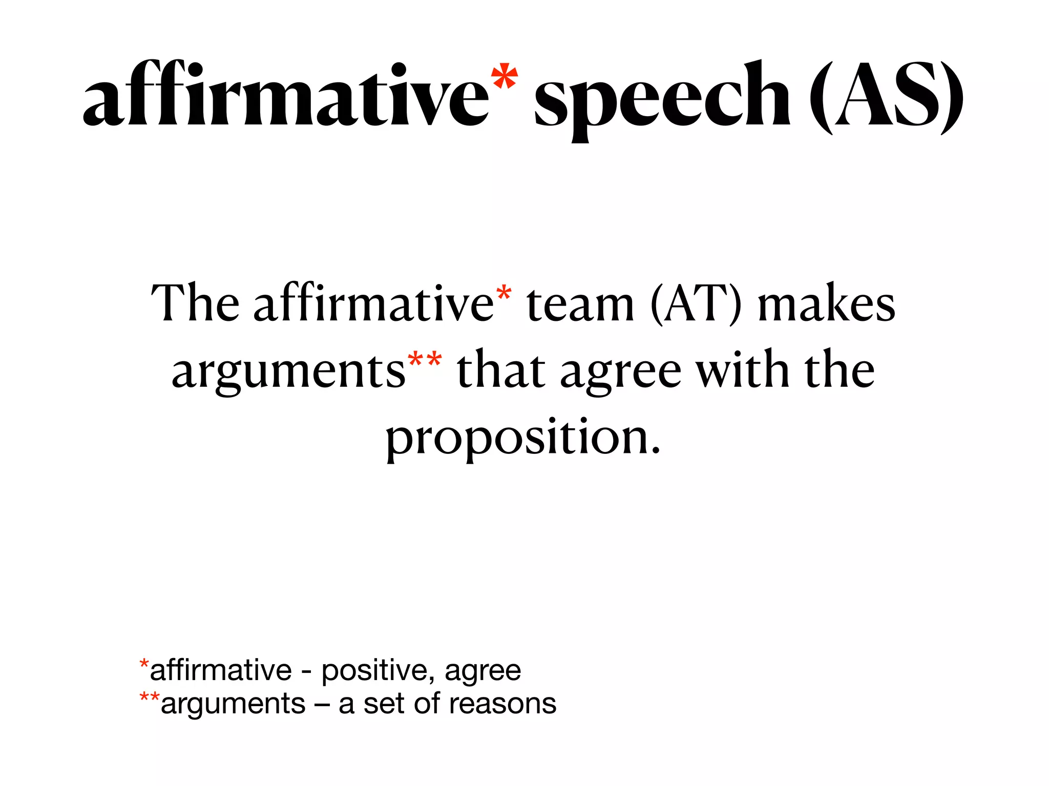 Debate Terms | PDF