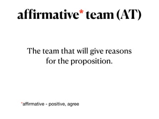 Debate Terms | PDF