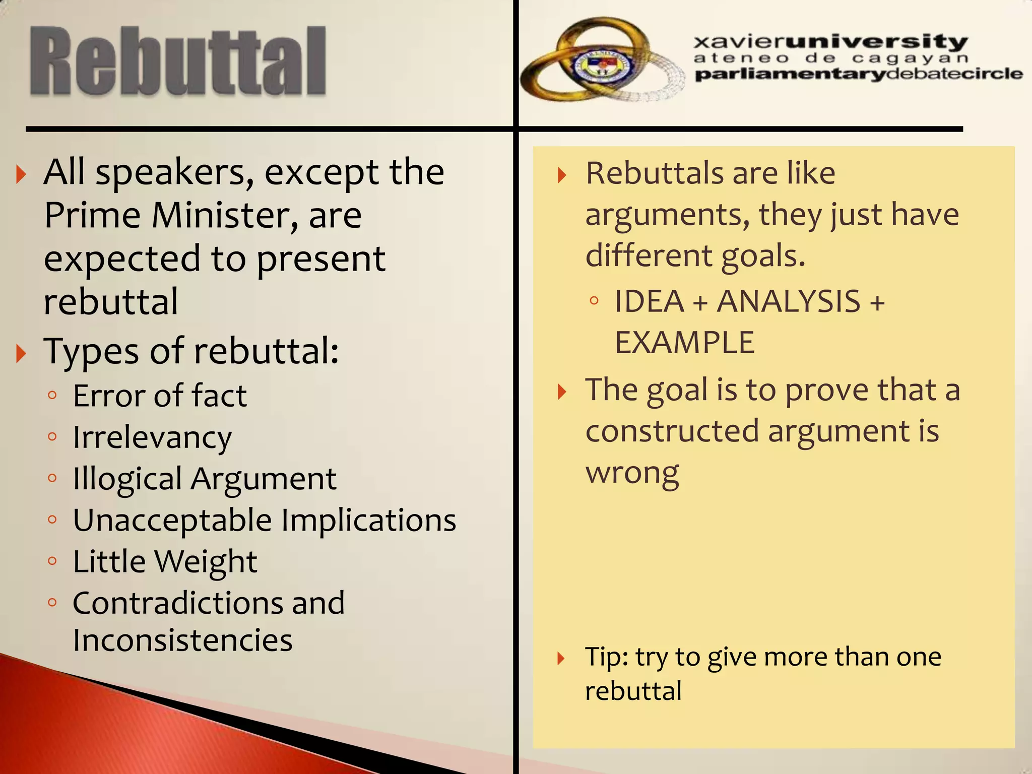 Debate workshop | PPTX