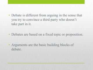 Debating | PPT