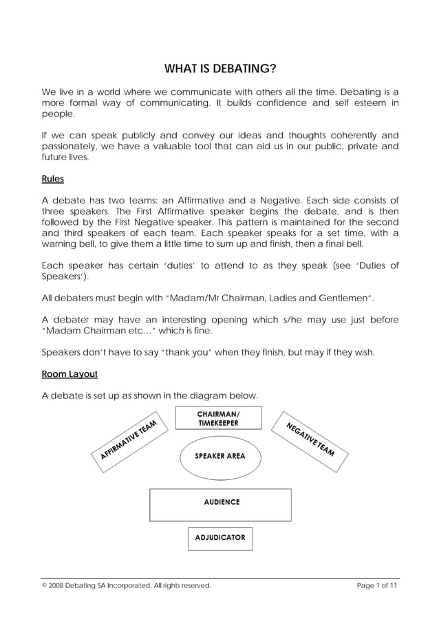 Debating an-introduction-for-beginners | PDF