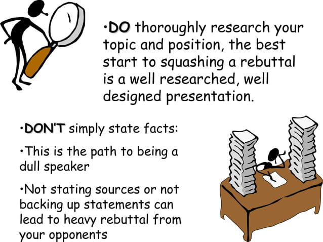 Debating dos and donts | PPT