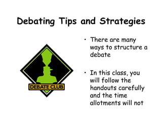 Debating dos and donts | PPT