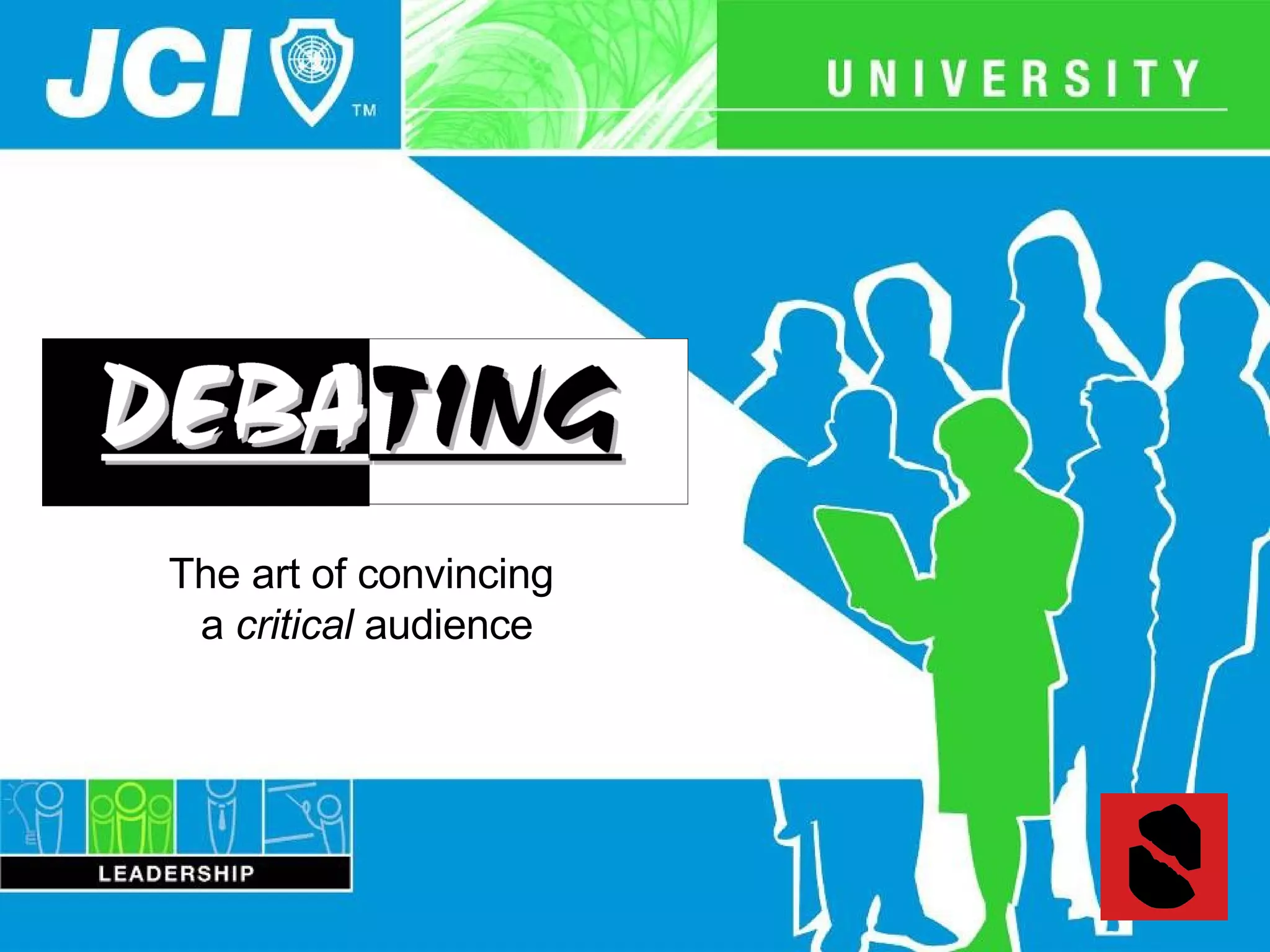 JCI Debating - Speak on your feet | PPT