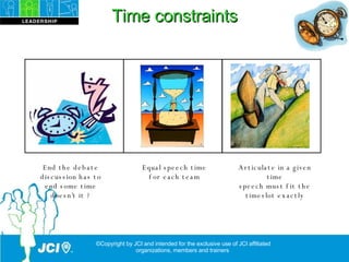 JCI Debating - Speak on your feet | PPT