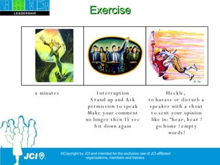 JCI Debating - Speak on your feet | PPT