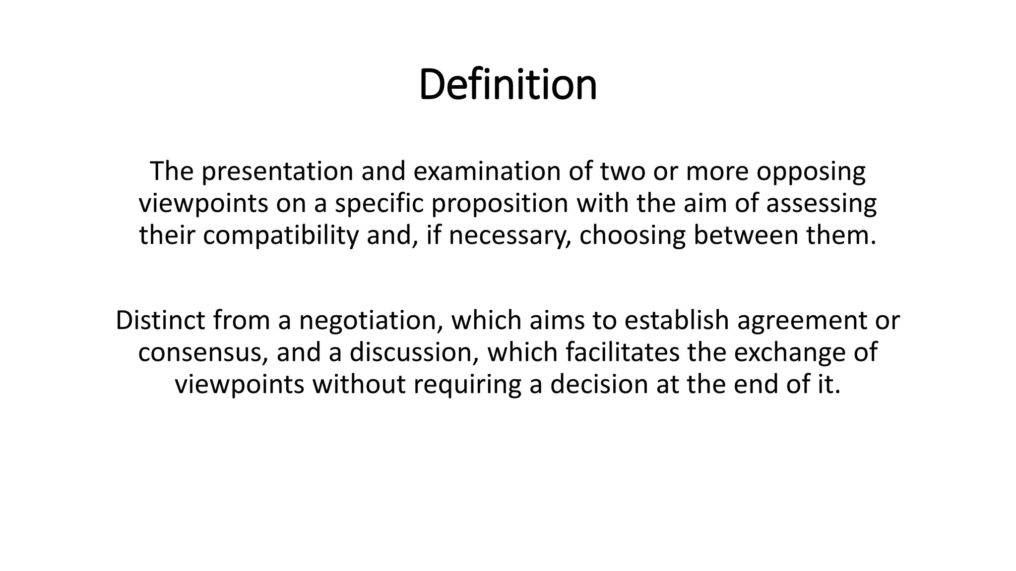 Debating for beginners | PPT