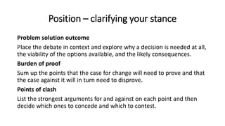 Debating for beginners | PPT