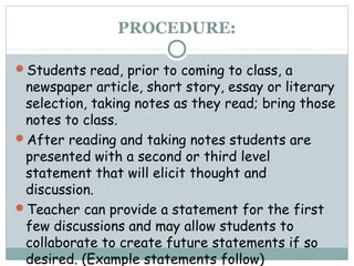 Debating methodology in the classroom | PPT