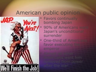 Debating the decision to drop the atomic bomb | PPT
