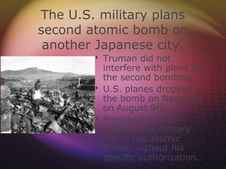 Debating the decision to drop the atomic bomb | PPT