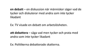 Genomgång debattartikel | PPTX