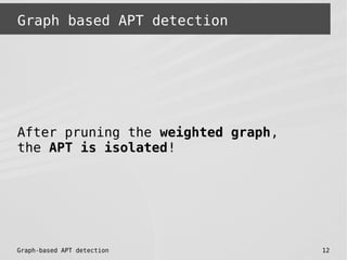 Graph based APT detection | PPT