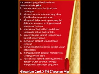 Glosarium Card Teks Debat Intan Dwi Anggraeni dan Indah Amalia x tkj2 ...